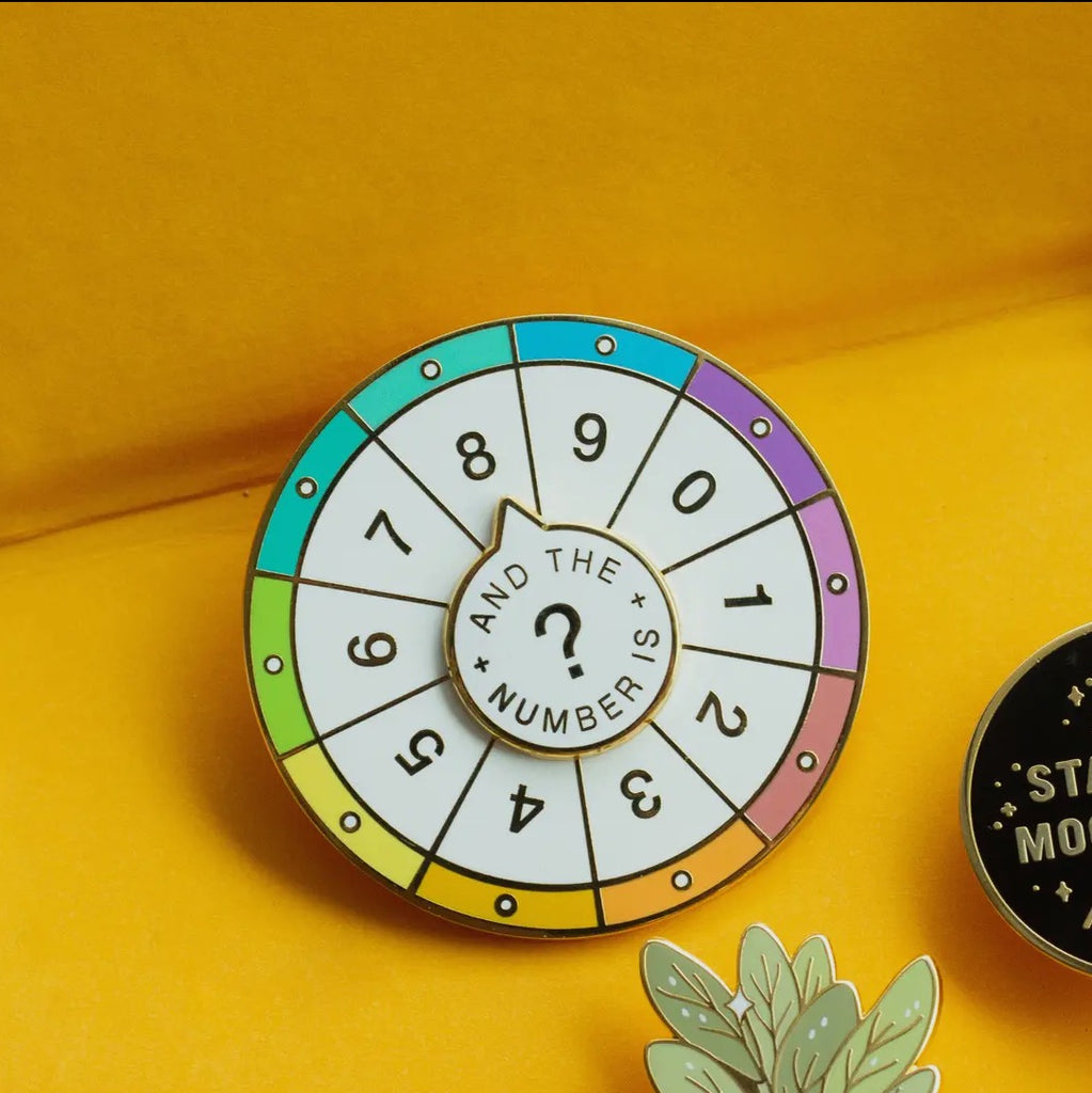 Spinning Numbers Enamel Pin – Olive & Two Ewe Studios